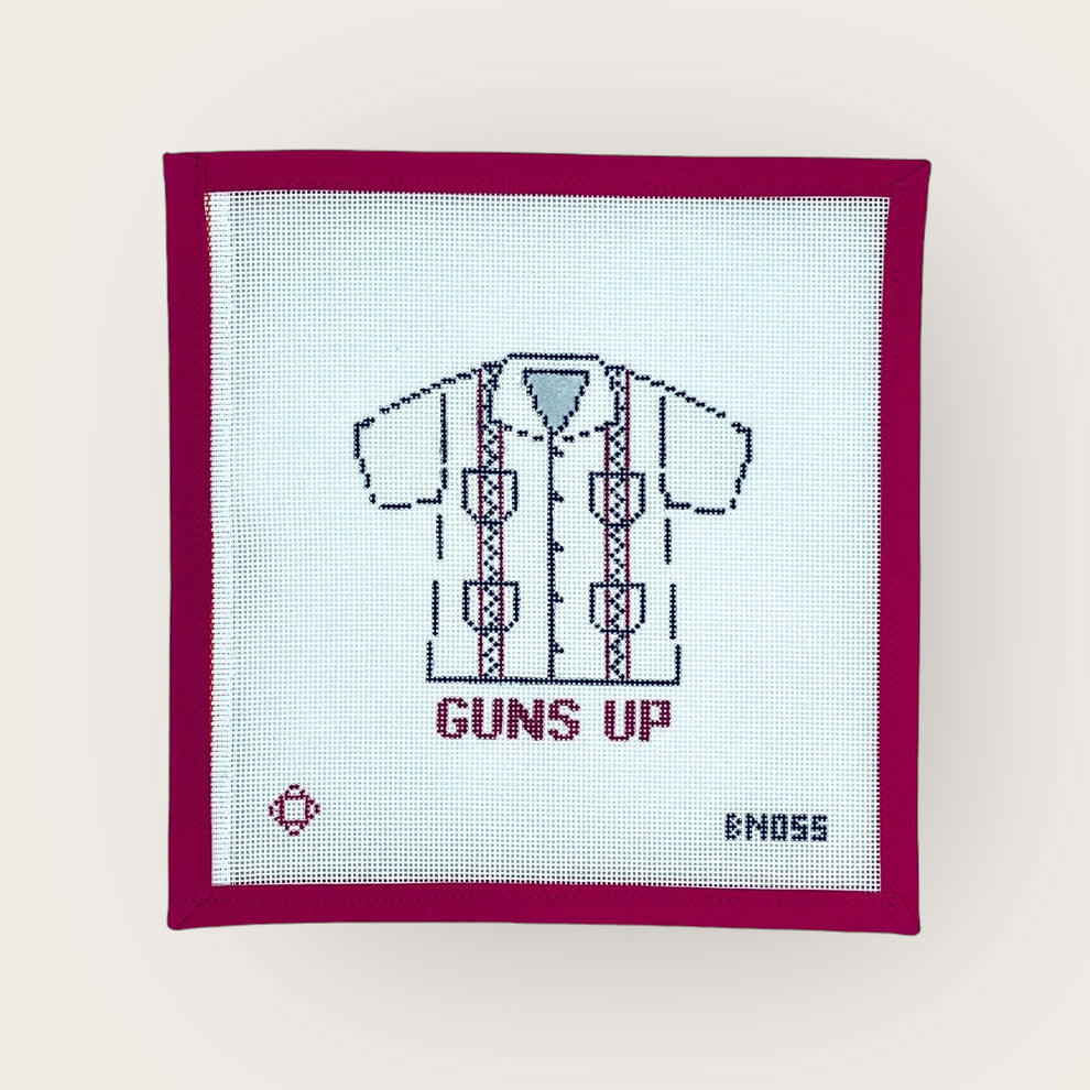 Texas Tech Guayabera Needlepoint Ornament Canvas – Bexar Needleworks